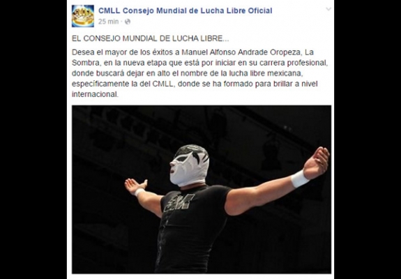 El CMLL le deseó suerte a La Sombra en WWE