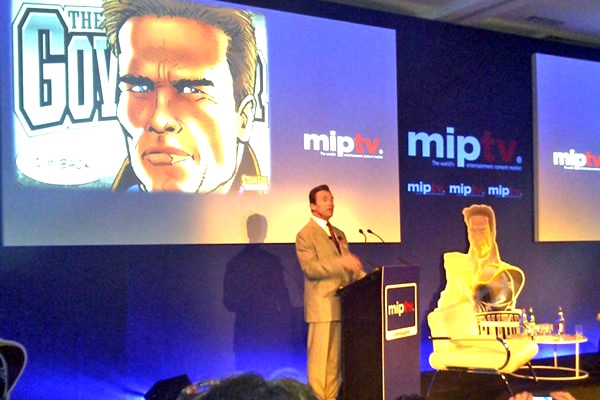 The Governator: Comics, serie animada y videojuegos