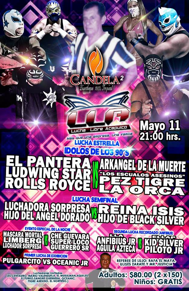 Carteleras de lucha del 10 al 16 de mayo