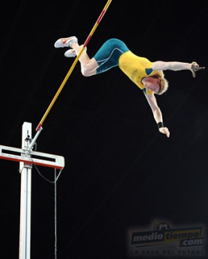 Hooker hizo tambalearse el récord mundial de Bubka