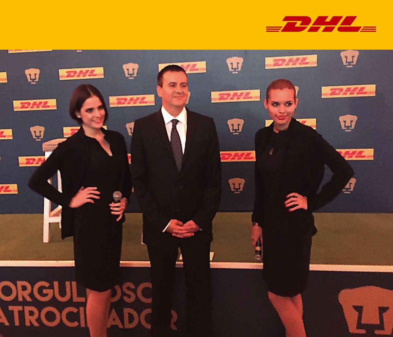 Así fue la presentación de DHL como patrocinador de Pumas