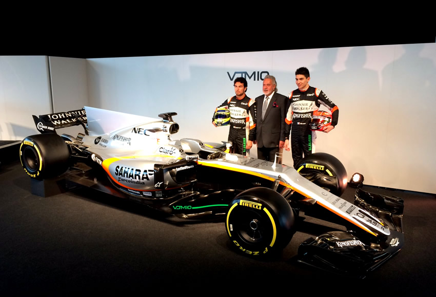 Force India presentó monoplaza, Checo listo para Mundial F1