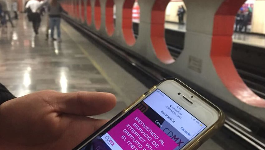Inauguran servicio gratuito de internet en Metro de CDMX