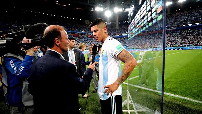 Les había dicho a Ever y a Otamendi que iba a meter un gol: Marcos Rojo