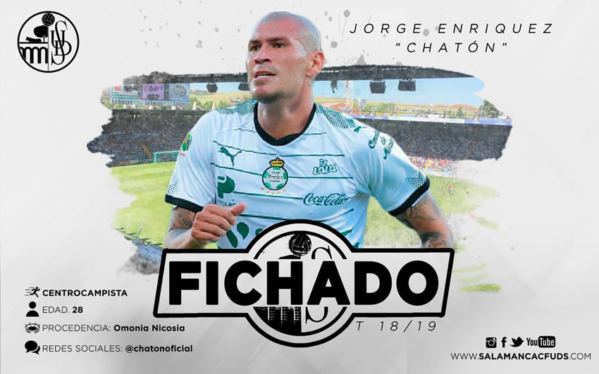 Jorge 'Chatón' Enríquez jugará para el Salamanca de Segunda en España ...