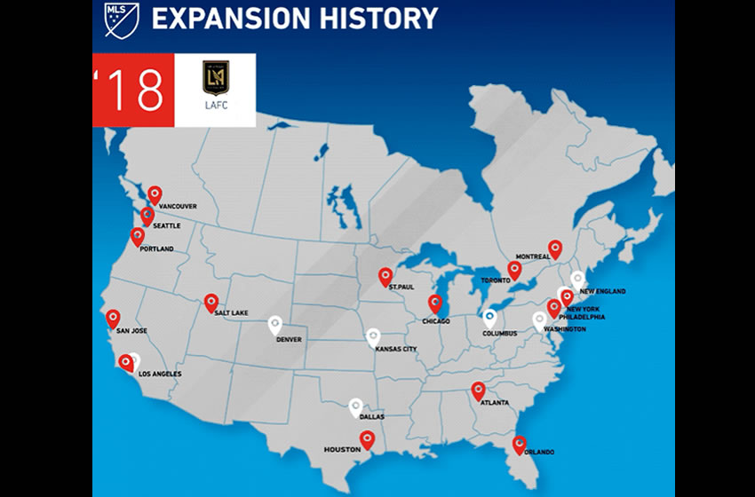 La MLS anunció plan para expandirse a 30 equipos