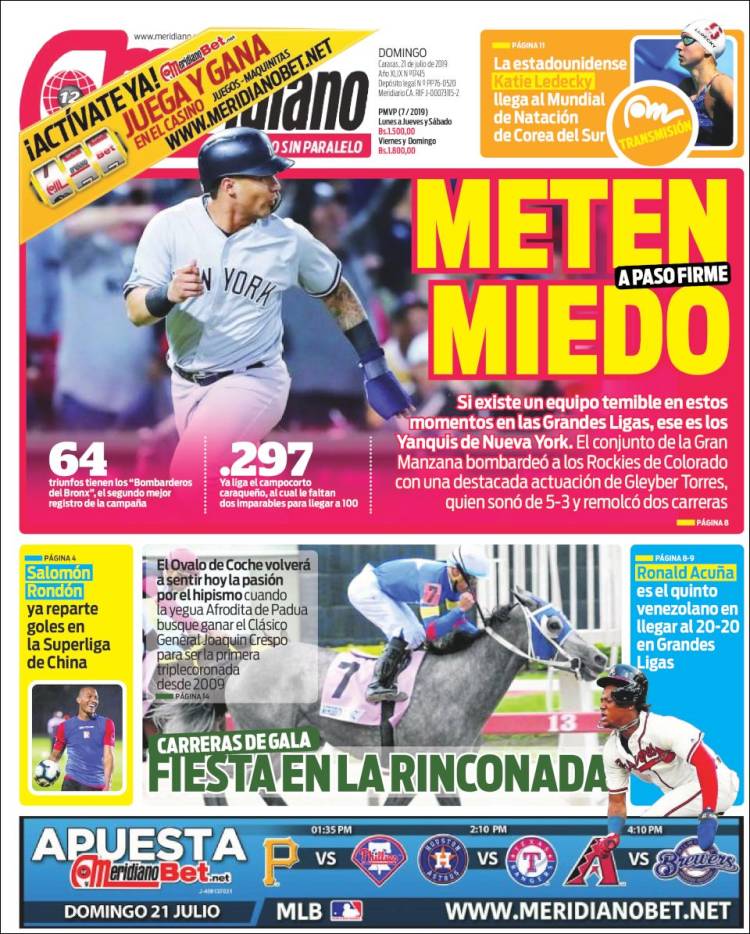 El Papelón (21/07/2019): Las mejores portadas deportivas (Galería)