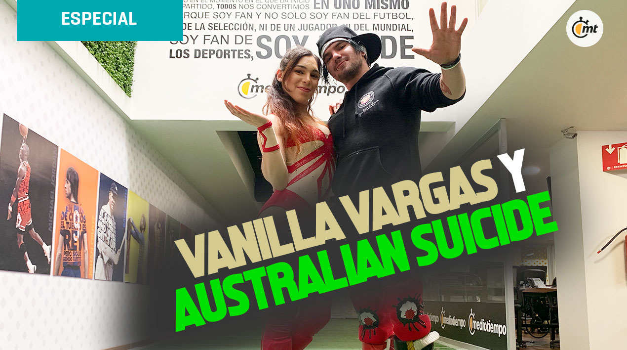 Vanilla Vargas y Australian Suicide visitaron la redacción de Mediotiempo