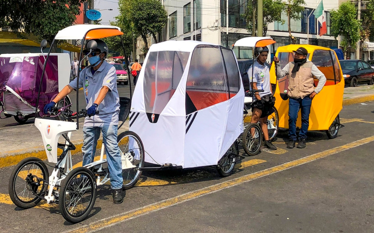 Hermanos Mastretta fabrican bicitaxi eléctrico para la CDMX
