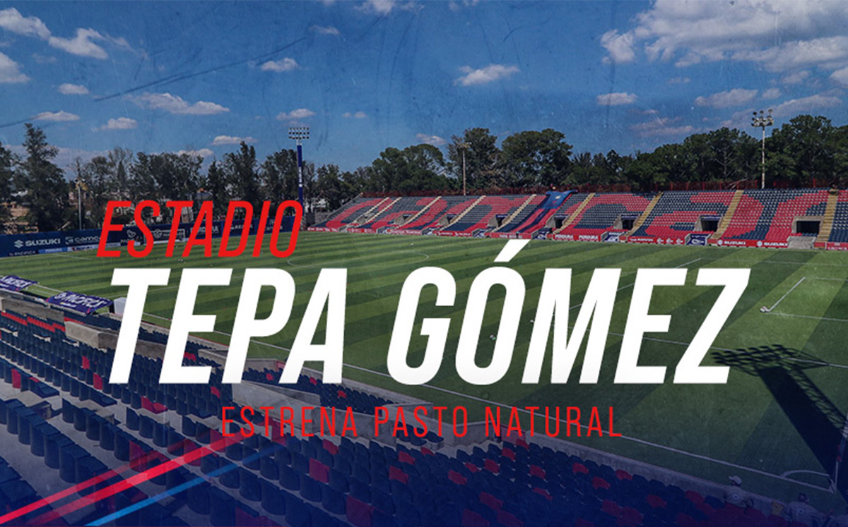 Adiós al sintético, el Estadio Tepa Gómez estrenará pasto natural