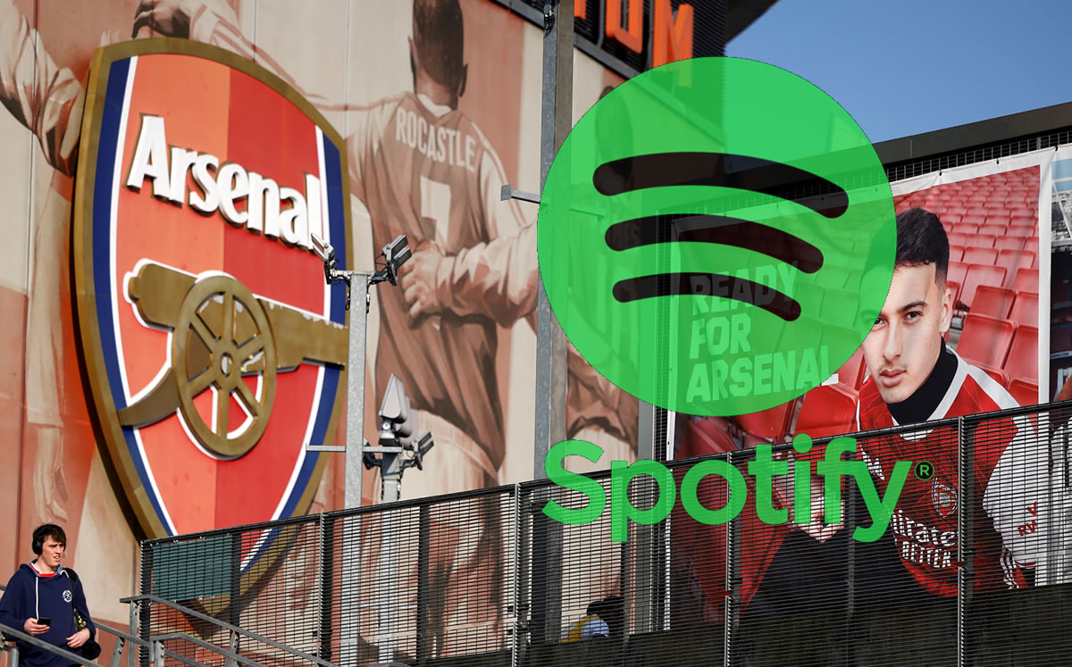 Spotify desea comprar al Arsenal de la Premier League