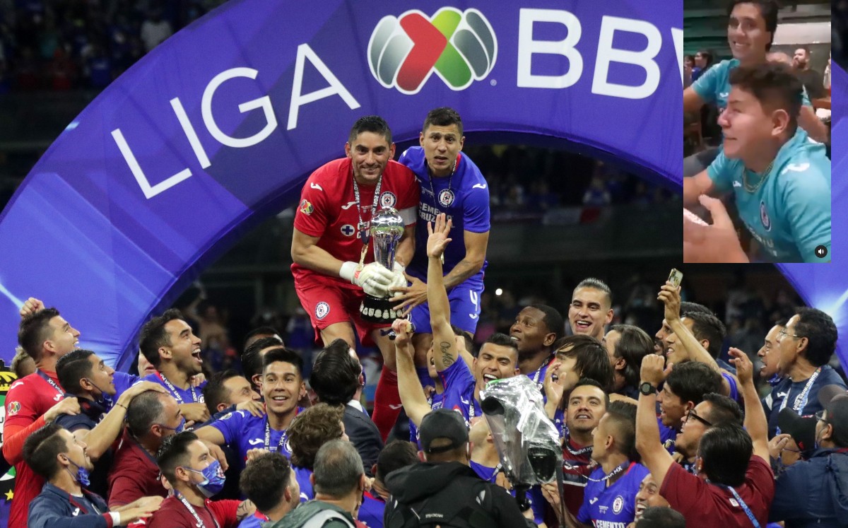 Aficionado estalla en llanto tras título de Cruz Azul y es viral VIDEO