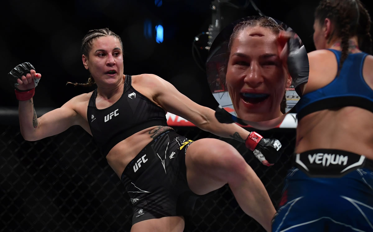 Jessica Eye sufre escalofriante corte en pelea de UFC | VIDEO