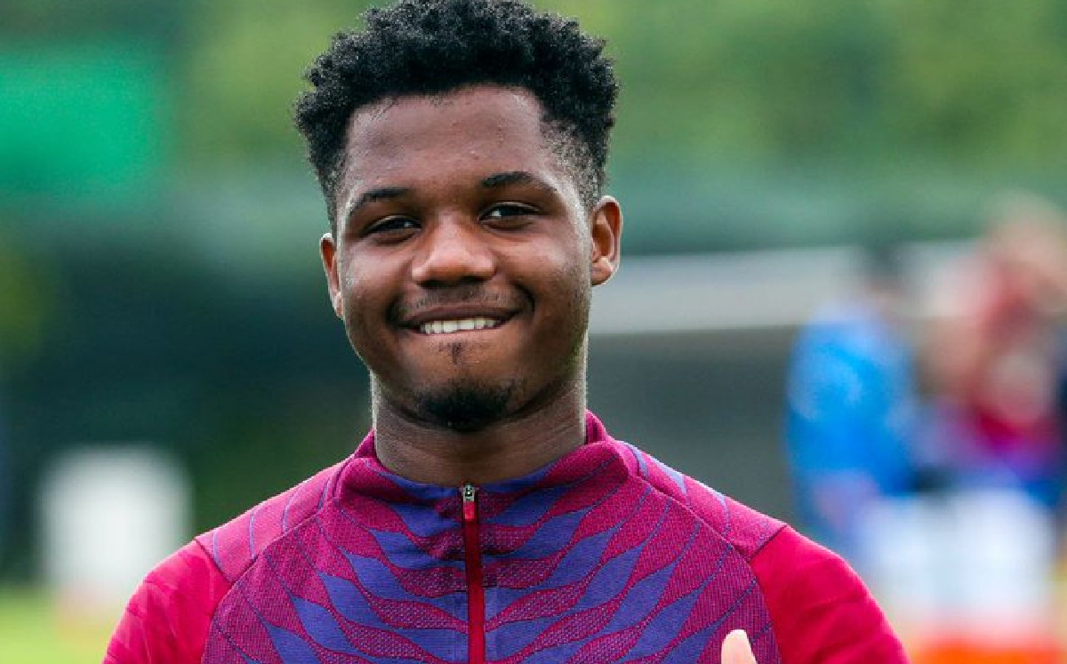 Ansu Fati, la gran novedad en el entrenamiento del Barcelona