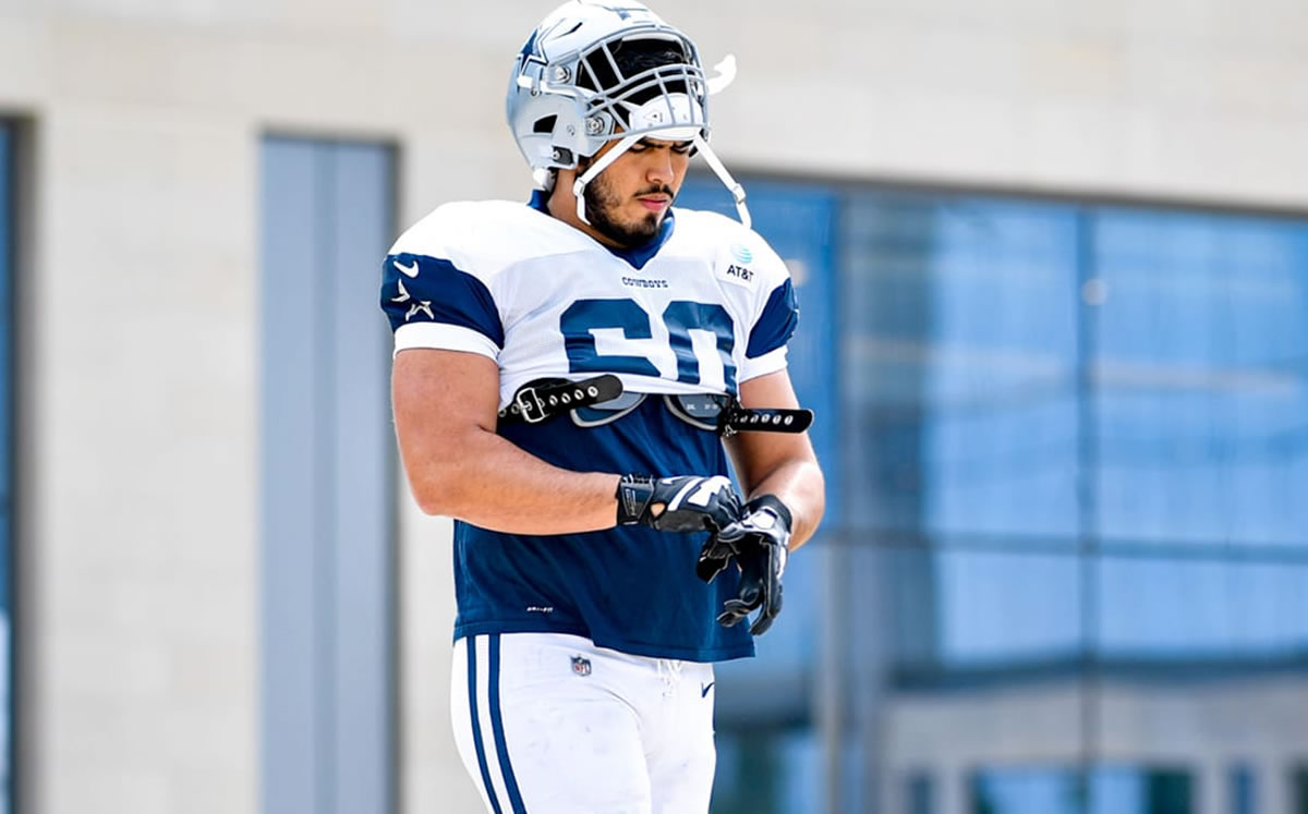 Issac Alarcón permanecerá en el equipo de prácticas de Dallas Cowboys