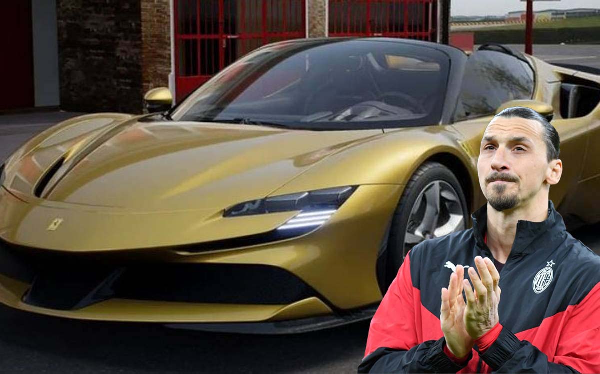 Zlatan Ibrahimovic pasea en Milán en un Ferrari de 450 mil euros