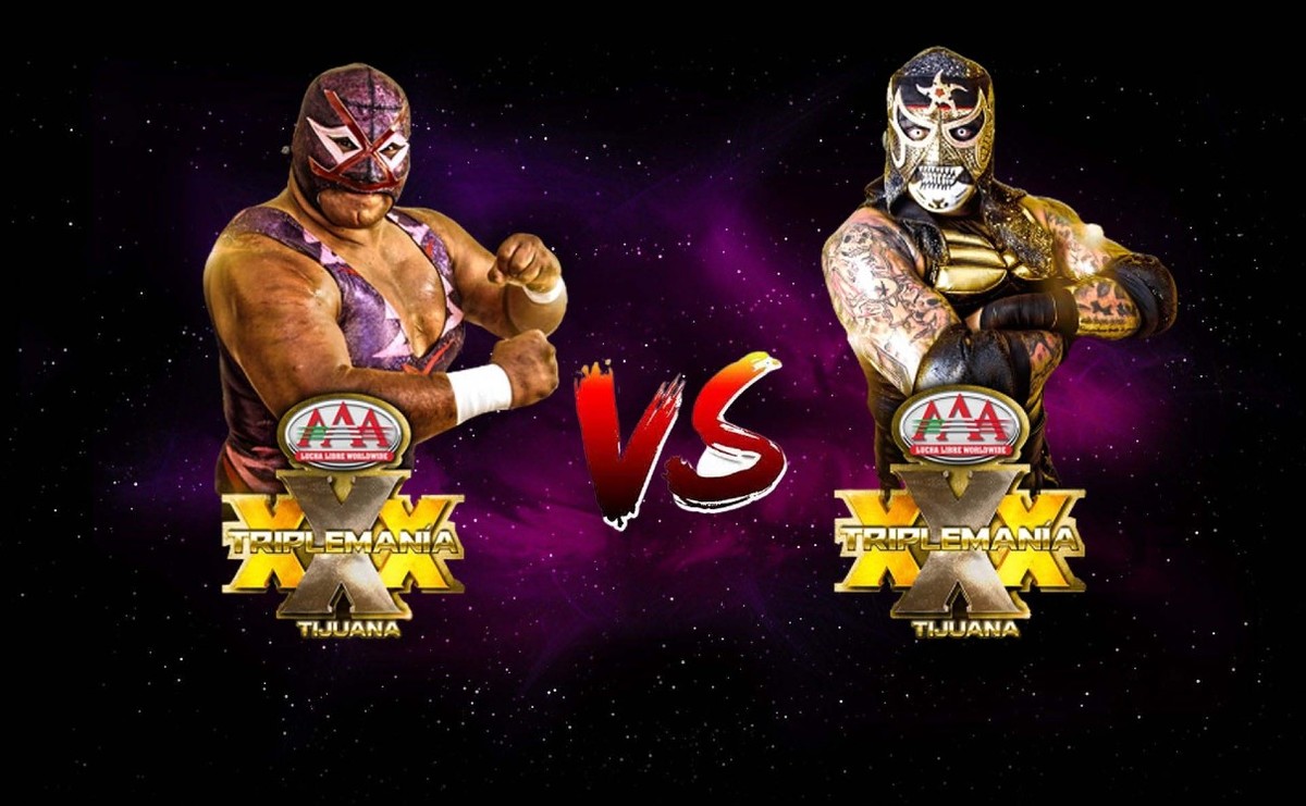 Villano IV vs Pentagón Jr., por las capuchas en Triplemanía XXX 3