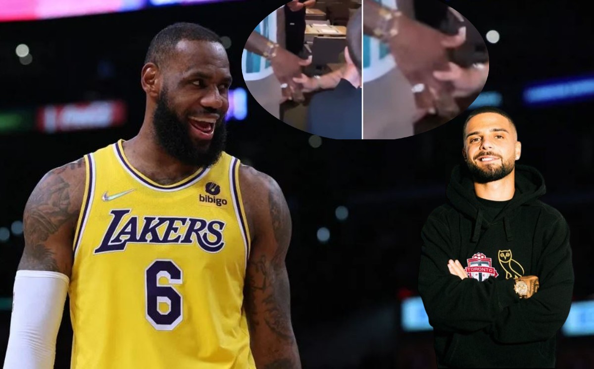 Encuentro entre LeBron James y Lorenzo Insigne desata burlas