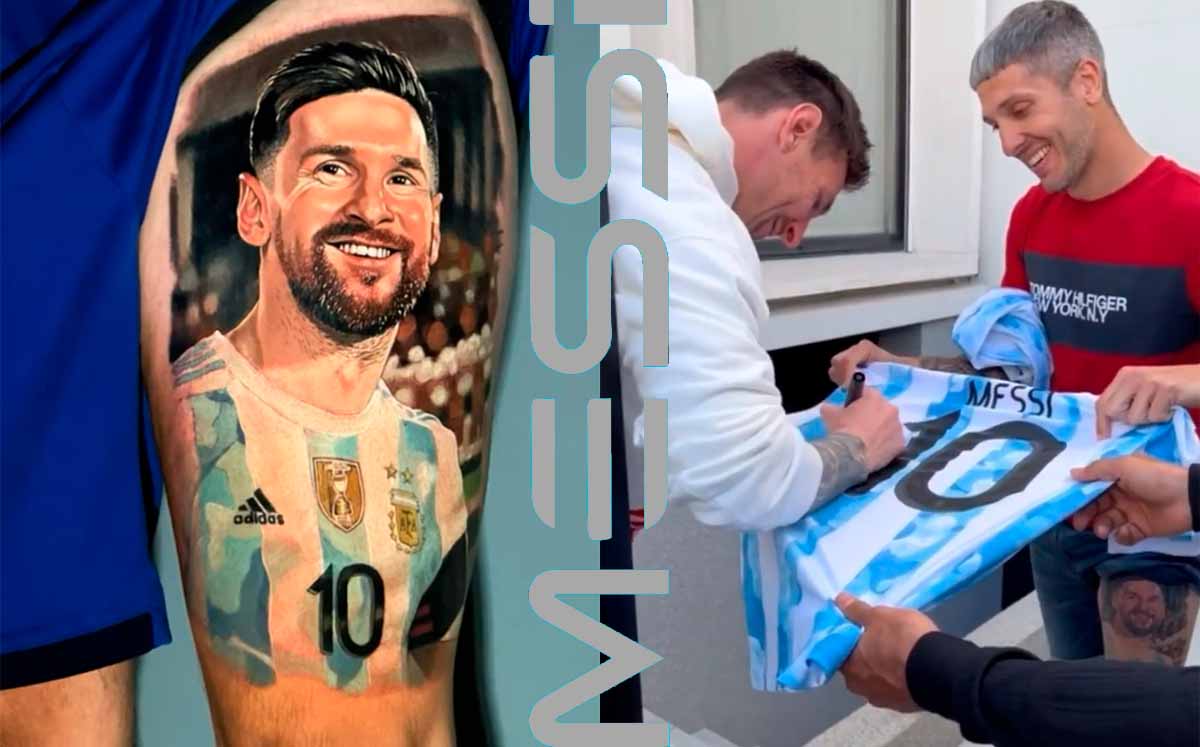 VIRAL: Fan se tatuó a Messi, fue a París ¡Y Leo lo recibió en su casa!| Mediotiempo