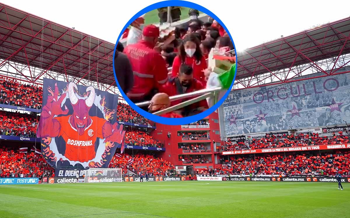 Fan convulsiona y cae de escaleras del estadio en el Toluca-Chivas
