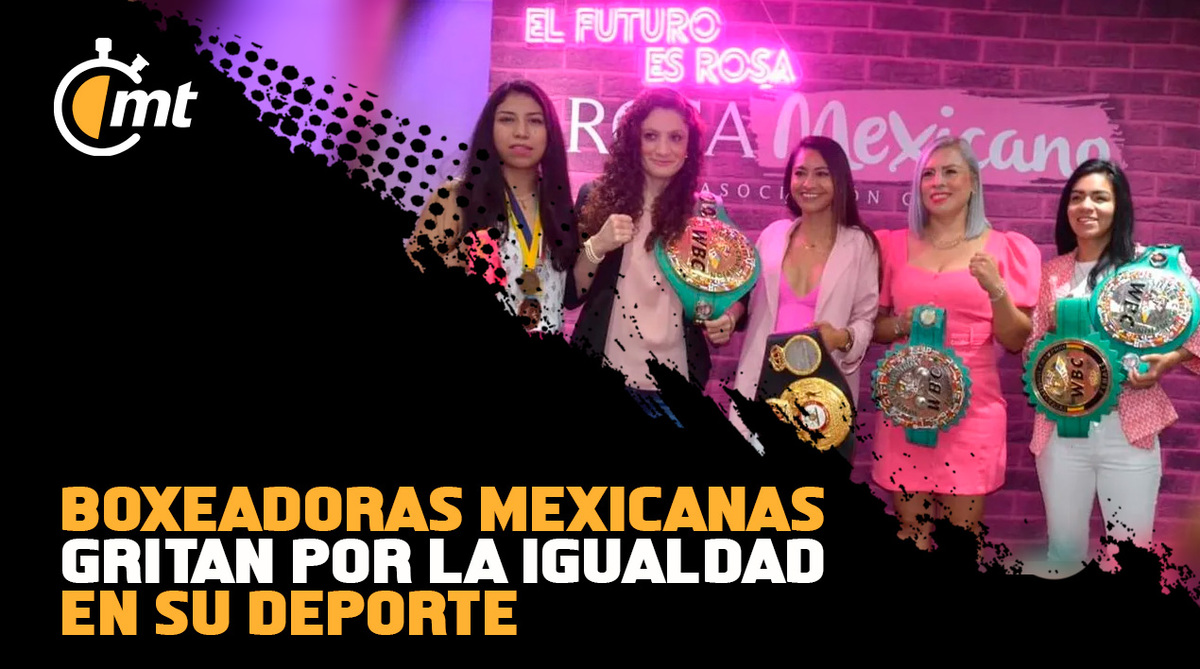 Boxeadoras mexicanas gritan por la igualdad en su deporte