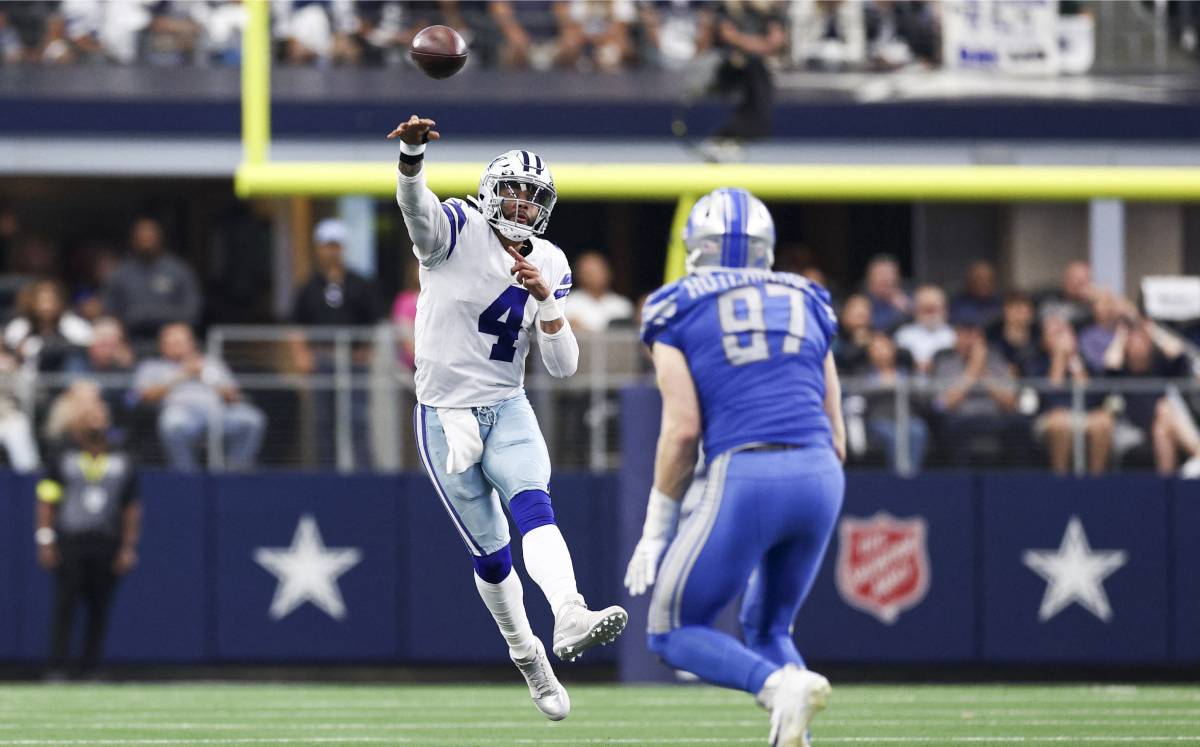 Dallas venció a Detroit en el regreso de Dak Prescott