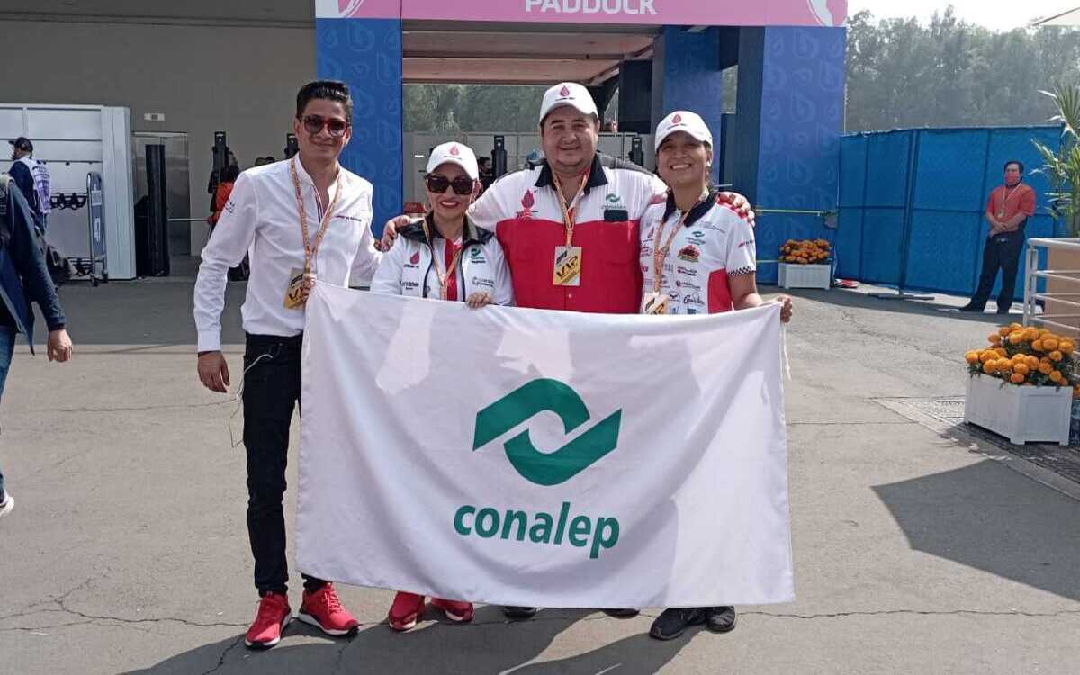 La ‘Escudería’ Conalep se hizo presente en el GP de México