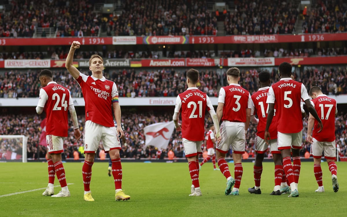 Resumen del partido Arsenal vs Nottingham Forest (5-0). GOLES