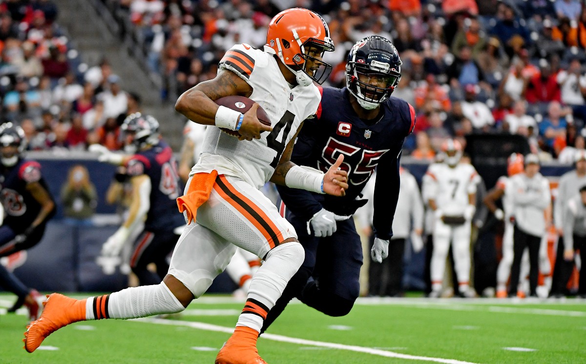 Deshaun Watson debuta con Browns en triunfo 27-14 sobre Texans