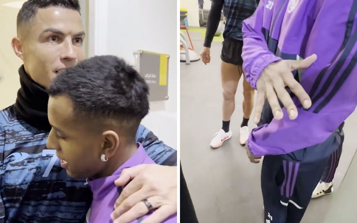 ¿Qué le pasó a Rodrygo? Así temblaba al conocer a CR7 | VIDEO
