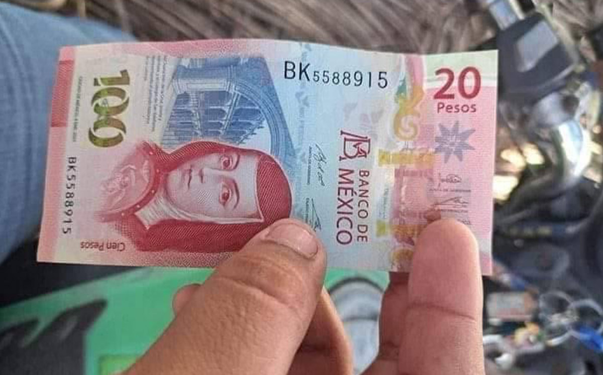 ¿Billete de 120 pesos? Lo que debes hacer si recibes dinero falso