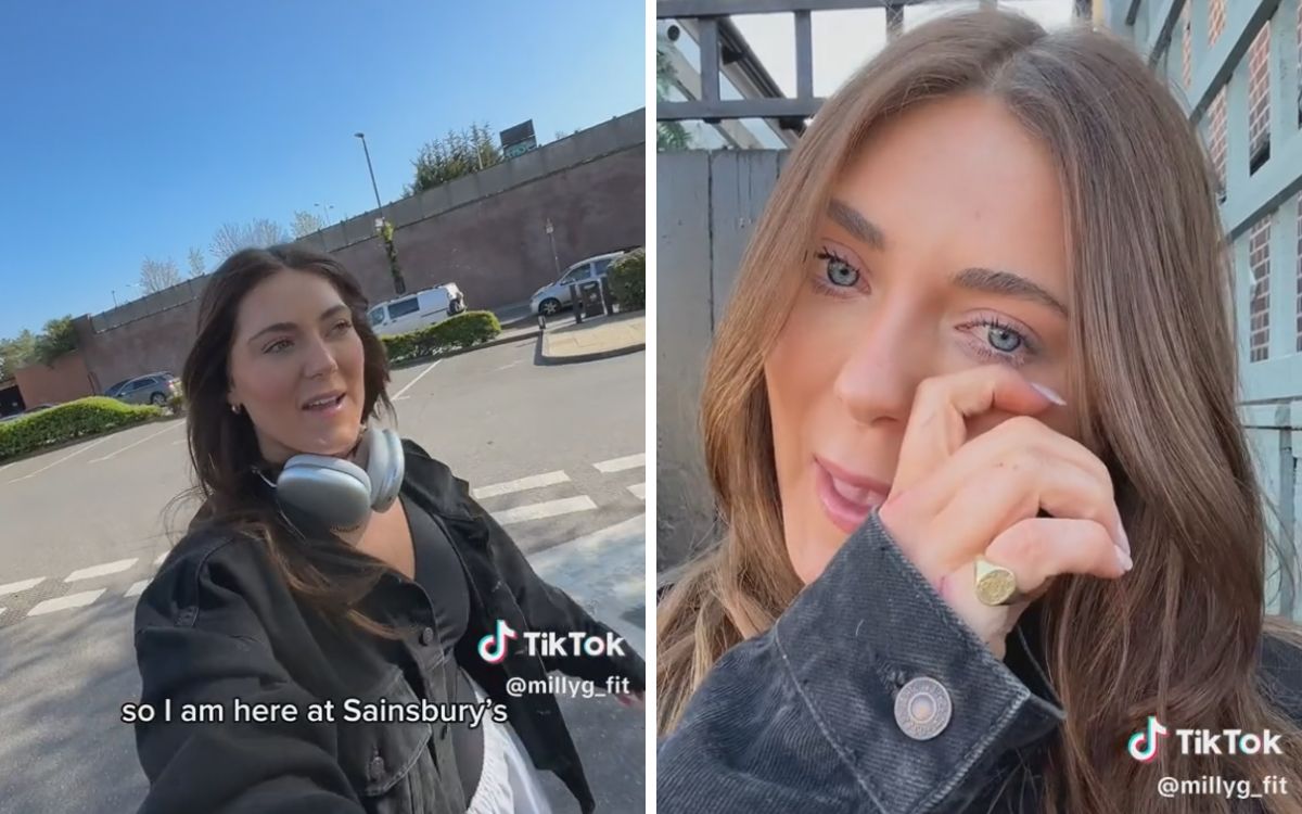 Tiktoker LLORA al ser RECHAZADA en un supermercado | VIDEO
