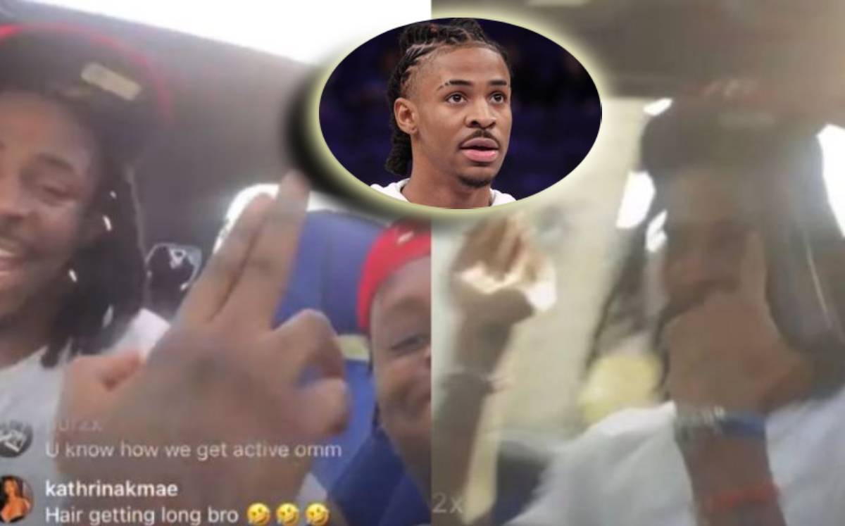 Ja Morant volvió a presumir un arma de fuego en un live de Instagram