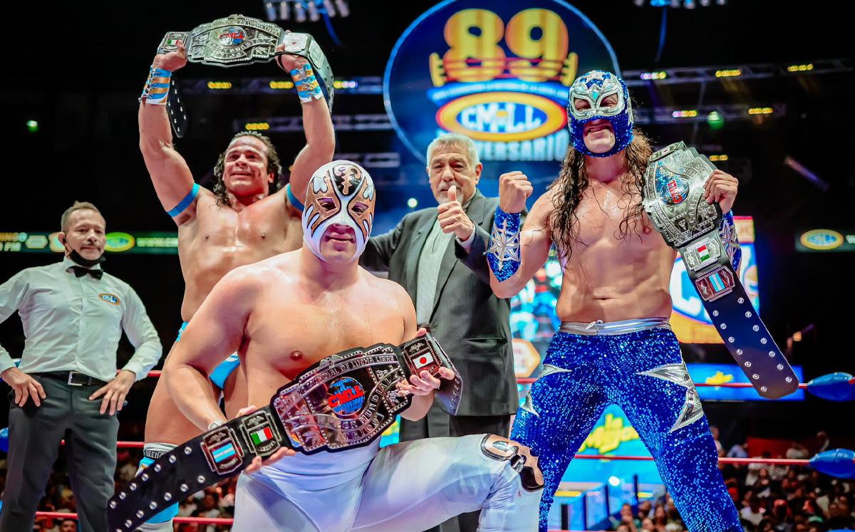 Volador Jr., Star Jr. y Atlantis Jr.: Campeones Mundiales de Tríos
