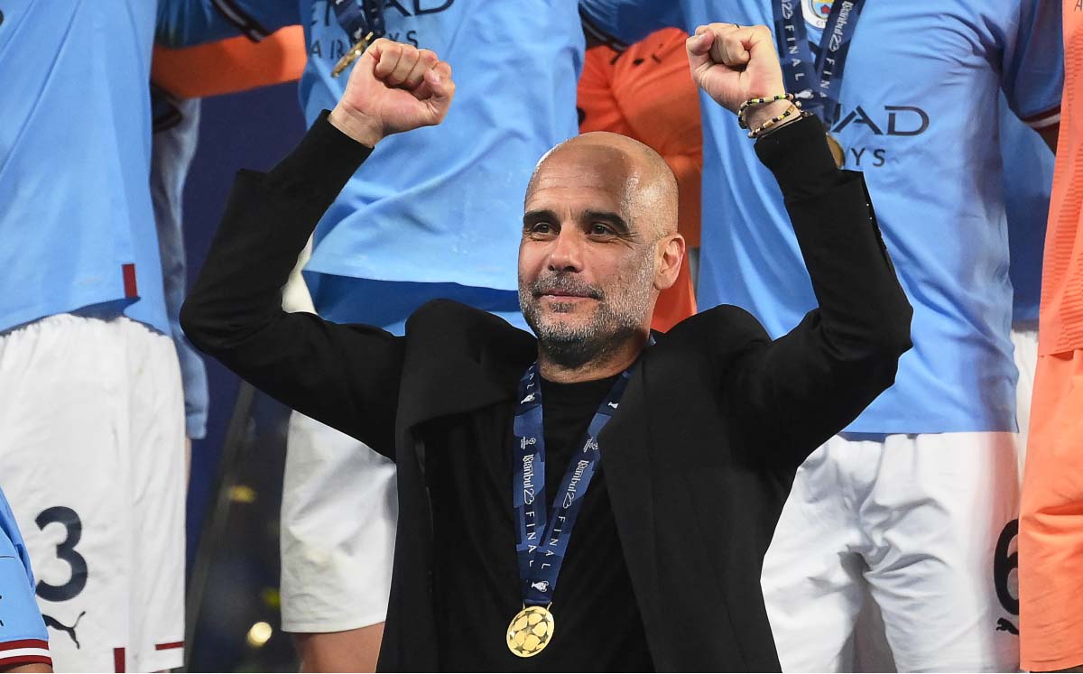 Pep Guardiola ganó su segundo triplete como técnico