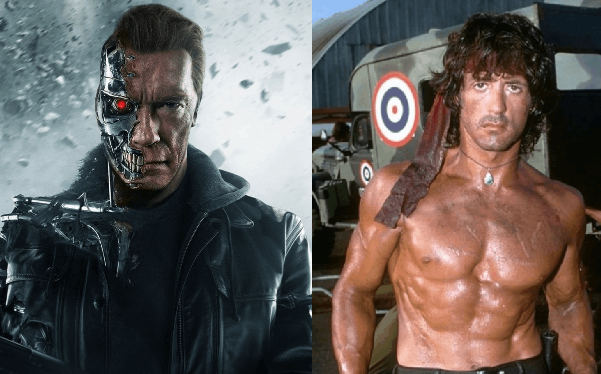 Arnold Schwarzenegger Y Sylvester Stallone Cuerpo Ahora
