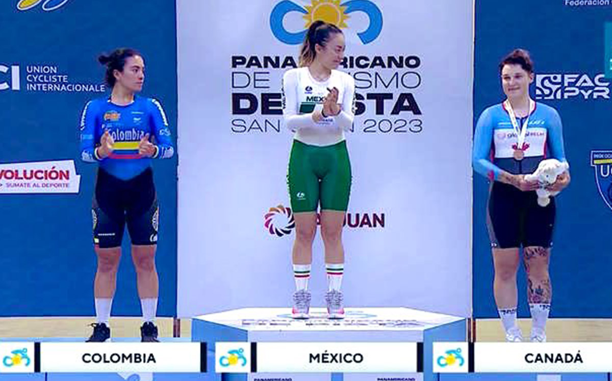 Yareli Acevedo ganó oro en el Campeonato Panamericano de Ciclismo