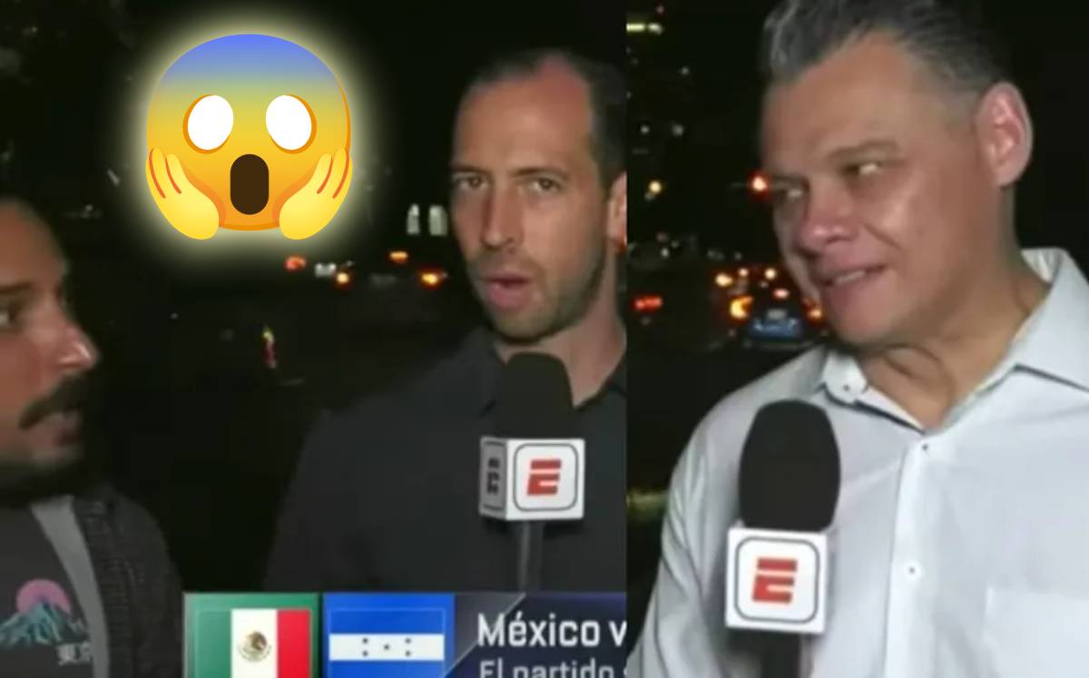 Un espontáneo molestó a reporteros de ESPN durante un enlace