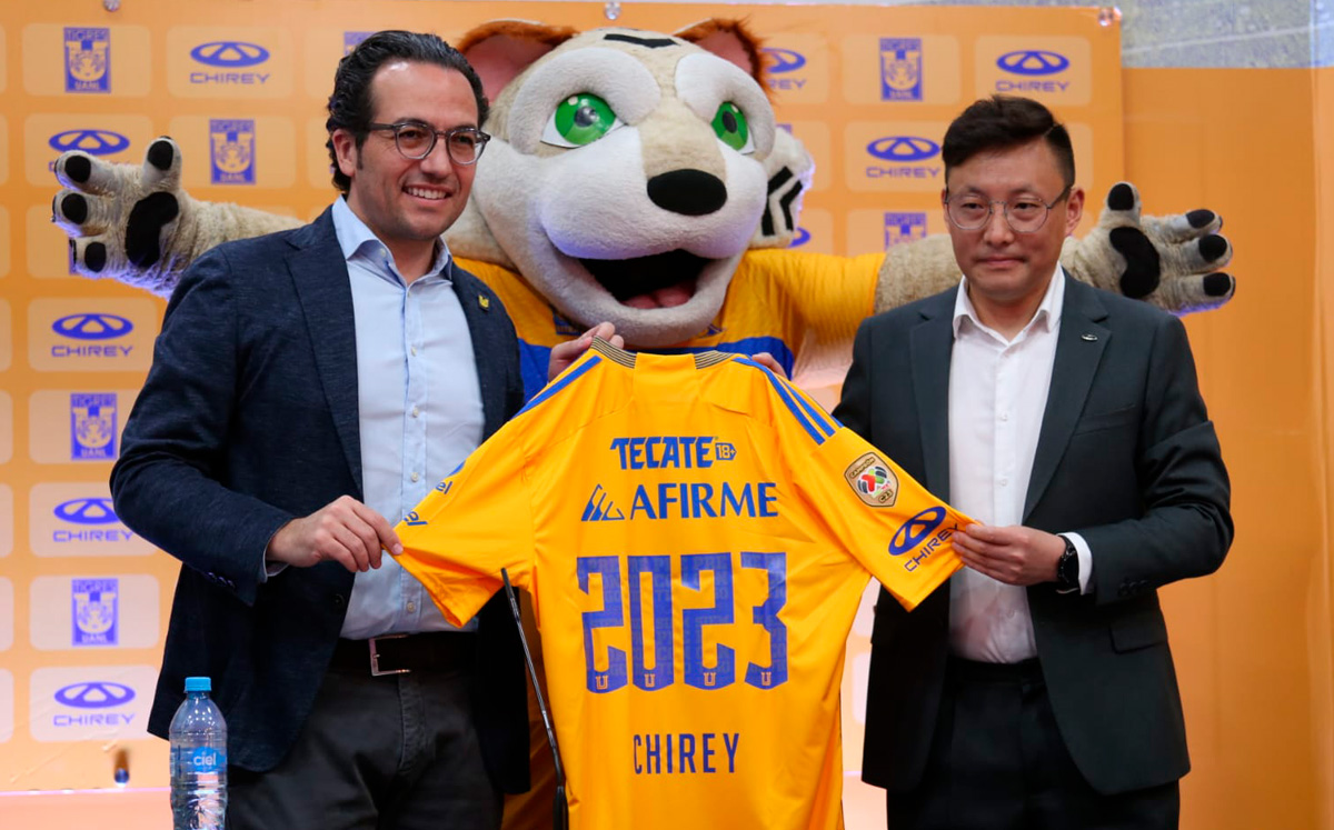 Tigres anuncia a Chirey como nuevo patrocinador