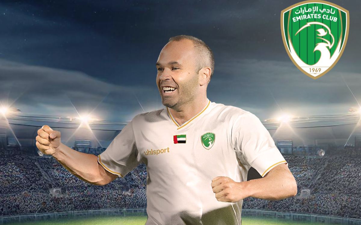 Andrés Iniesta será presentado este miércoles por el Emirates Club