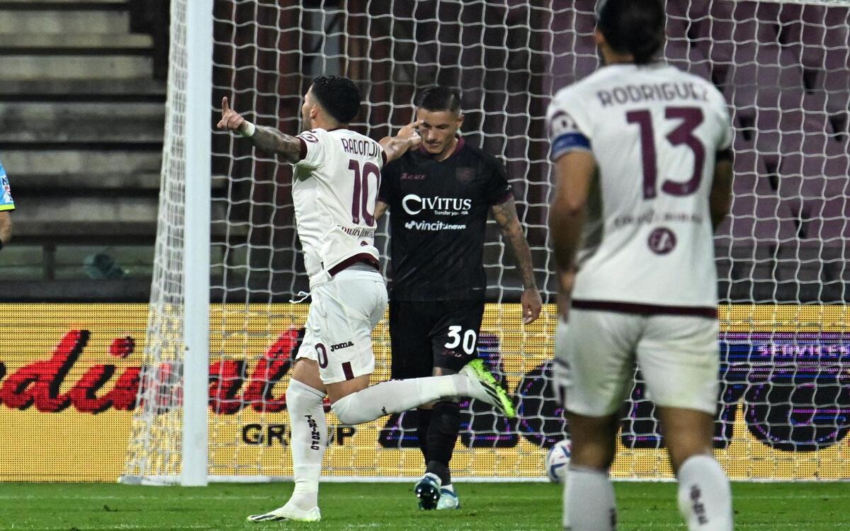 Resumen del partido Salernitana vs Torino (0-3). GOLES