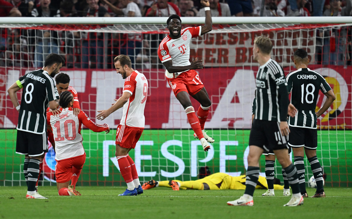 Bayern Munich defeats Manchester United 4-3 in UEFA Champions League ...