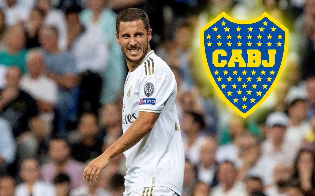 Eden Hazard hincha por Boca en la final de la Copa Libertadores