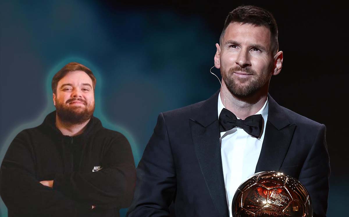 El divertido momento de Messi e Ibai Llanos tras el Balón de Oro 2023