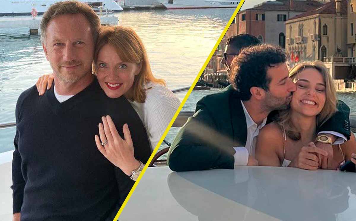 ¿Quién es la esposa de Christian Horner y la novia de Ricciardo?