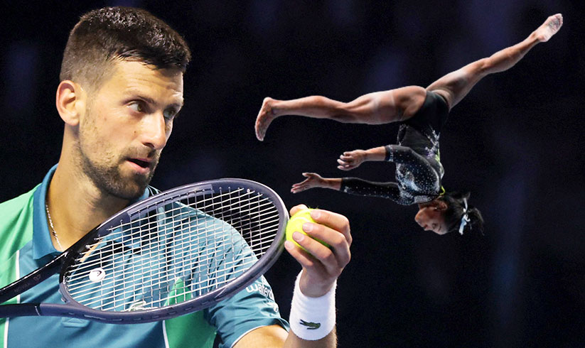 Simone Biles y Novak Djokovic fueron elegidos 'deportistas del año'