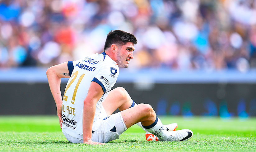 Gustavo del Prete no viajó con Pumas previo al duelo ante San Luis