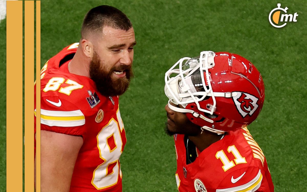 Travis Kelce explica por qué empujó a Andy Reid en el Super Bowl