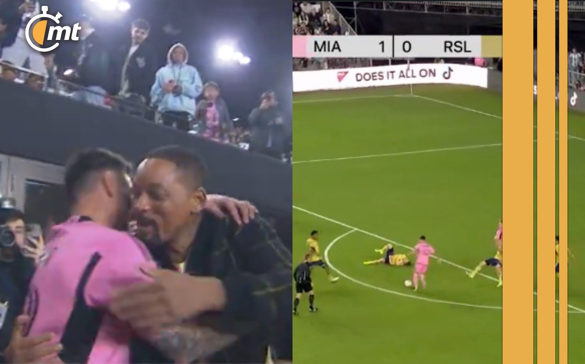 Messi enloquece a Miami con regate y saludo a Will Smith VIDEO