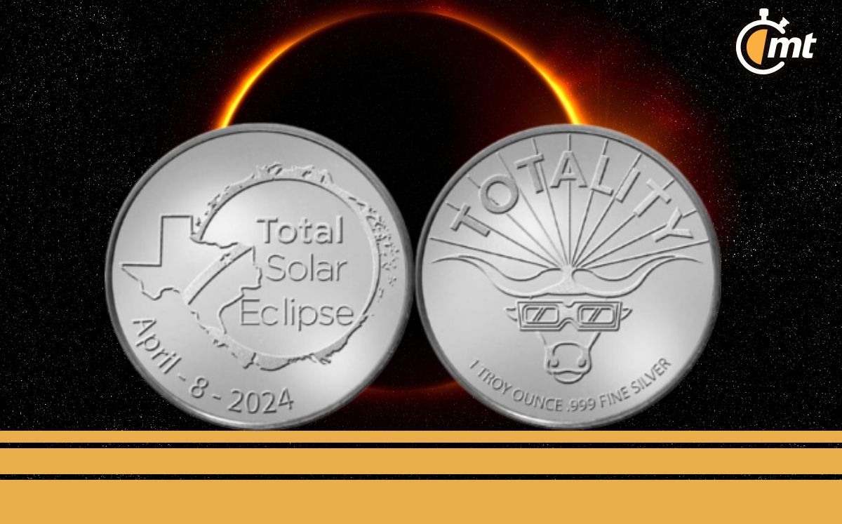 Monedas conmemorativas eclipse solar 2024; dónde comprar y precio